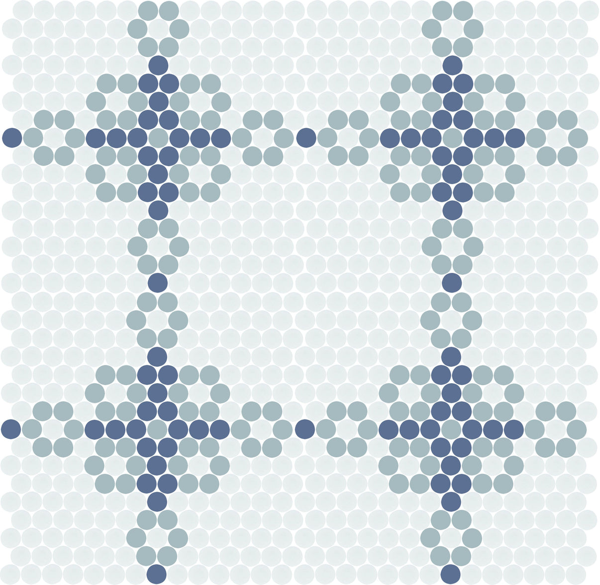 Roundabout | Pinnacle Penny Round Patterns – mosaictile.com