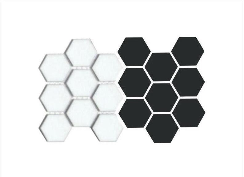Diamond Rosette | Pinnacle Hexagon Patterns - mosaictile.com