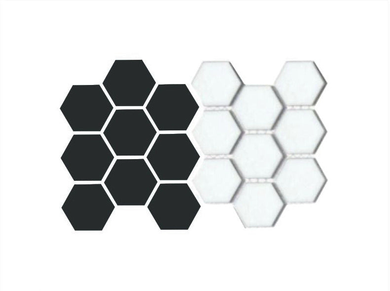 Diamond X | Pinnacle Hexagon Patterns - mosaictile.com
