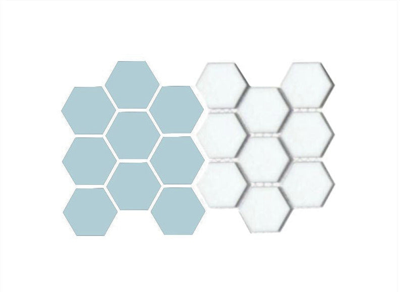 Diamond X | Pinnacle Hexagon Patterns - mosaictile.com