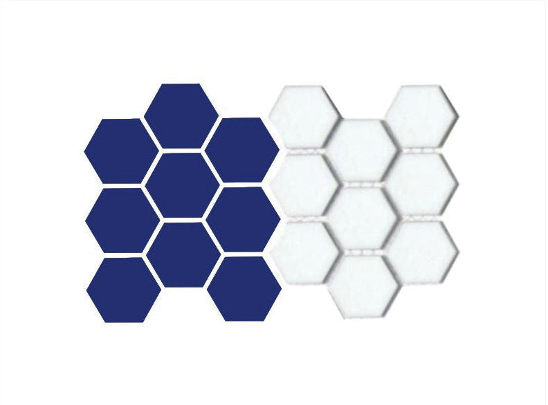 Diamond X | Pinnacle Hexagon Patterns - mosaictile.com