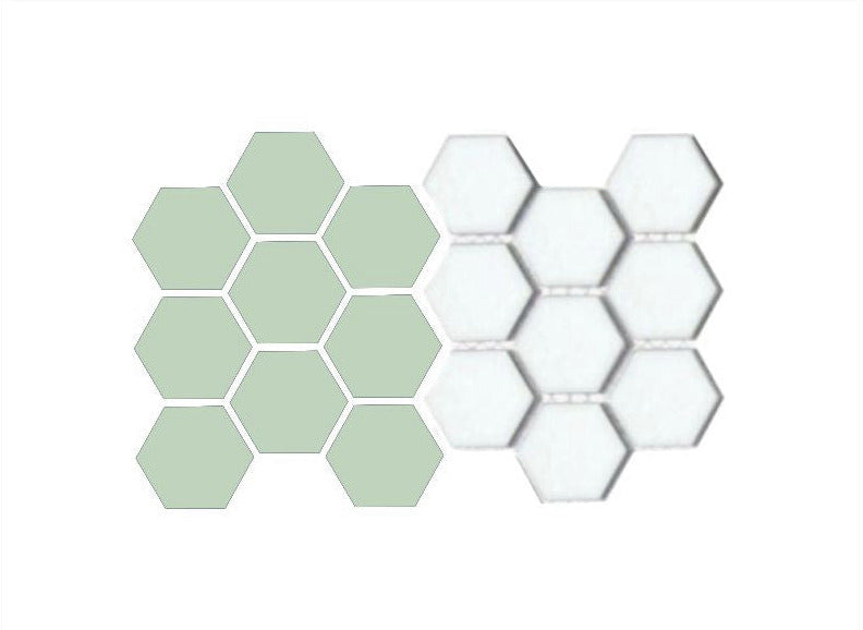 Diamond X | Pinnacle Hexagon Patterns - mosaictile.com