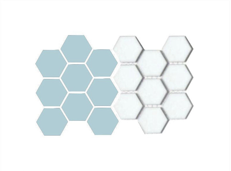 Diamond Rosette | Pinnacle Hexagon Patterns - mosaictile.com