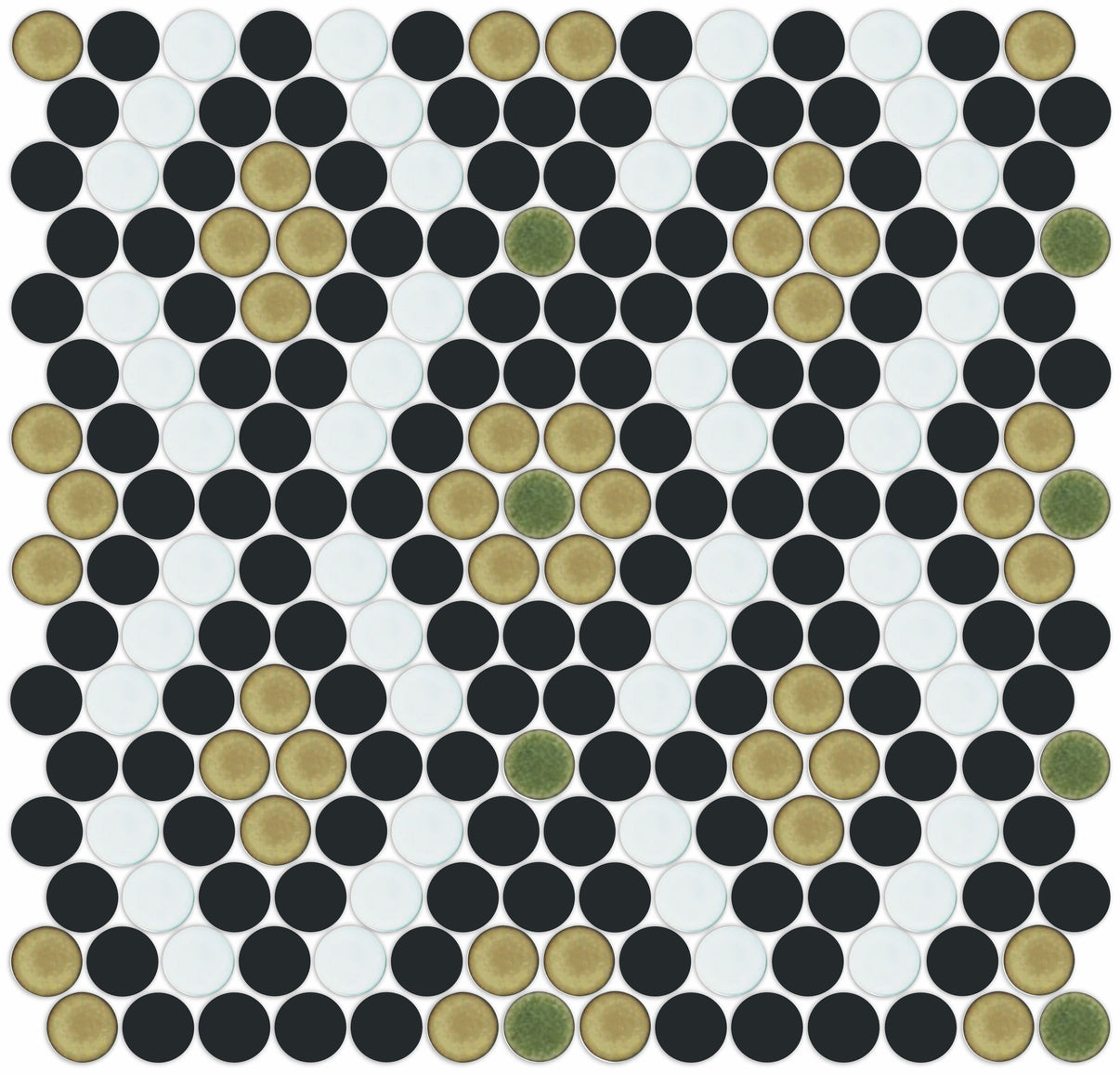 Cyclades Penny Round Tile Pattern | Timeless Round Design