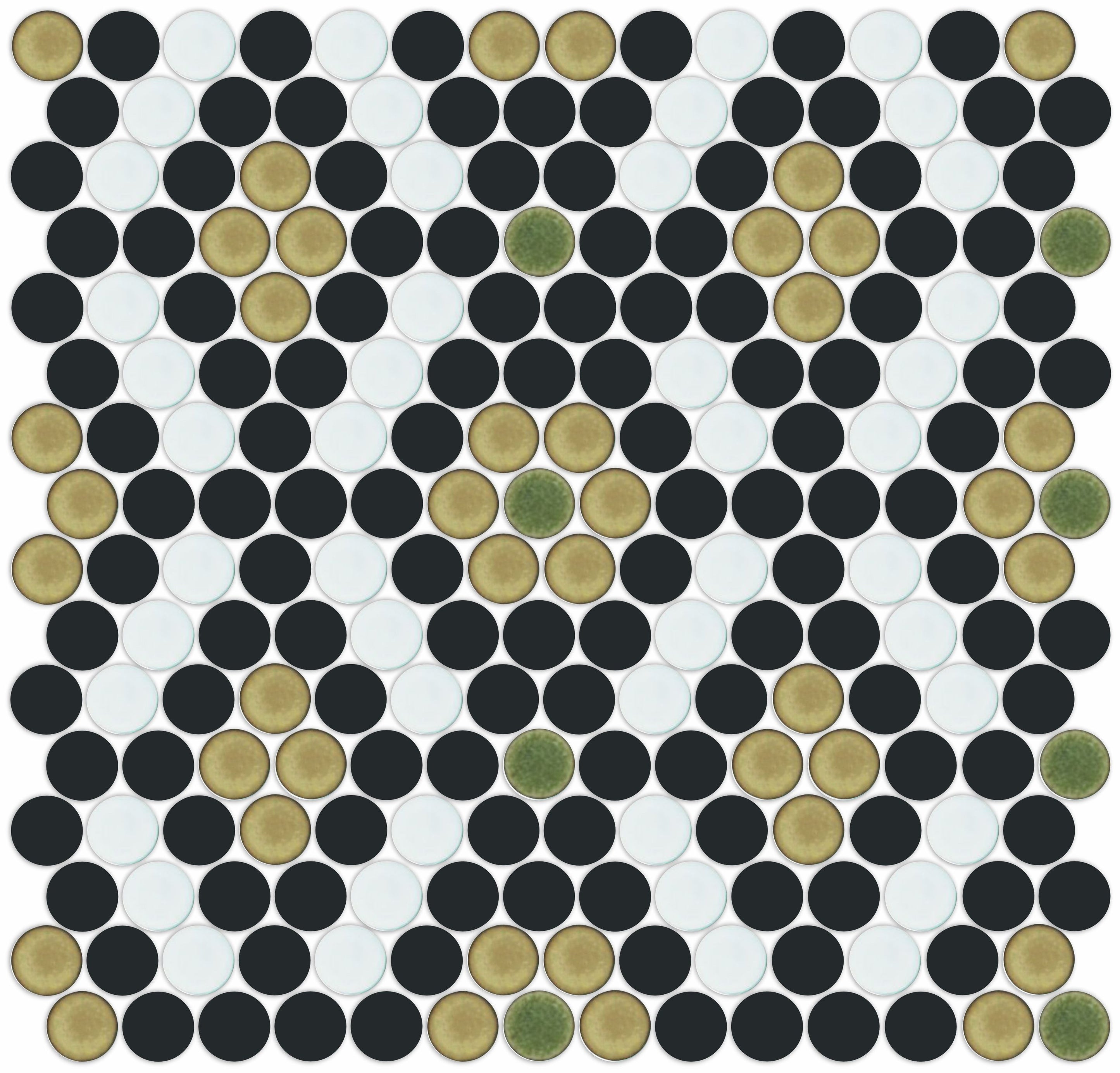 Cyclades Penny Round Tile Pattern | Timeless Round Design