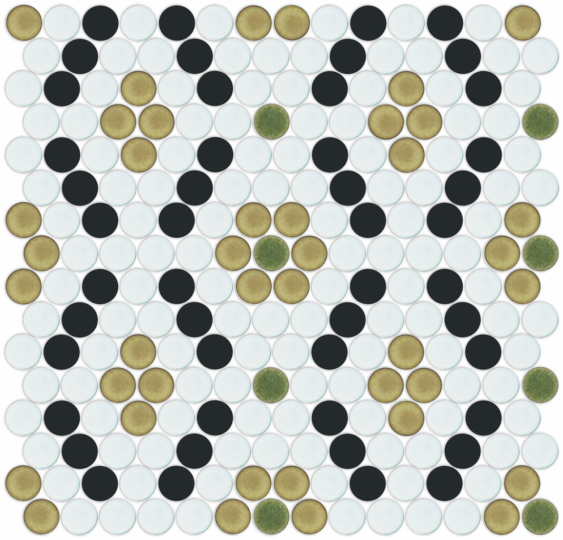 Cyclades Penny Round Tile Pattern | Timeless Round Design
