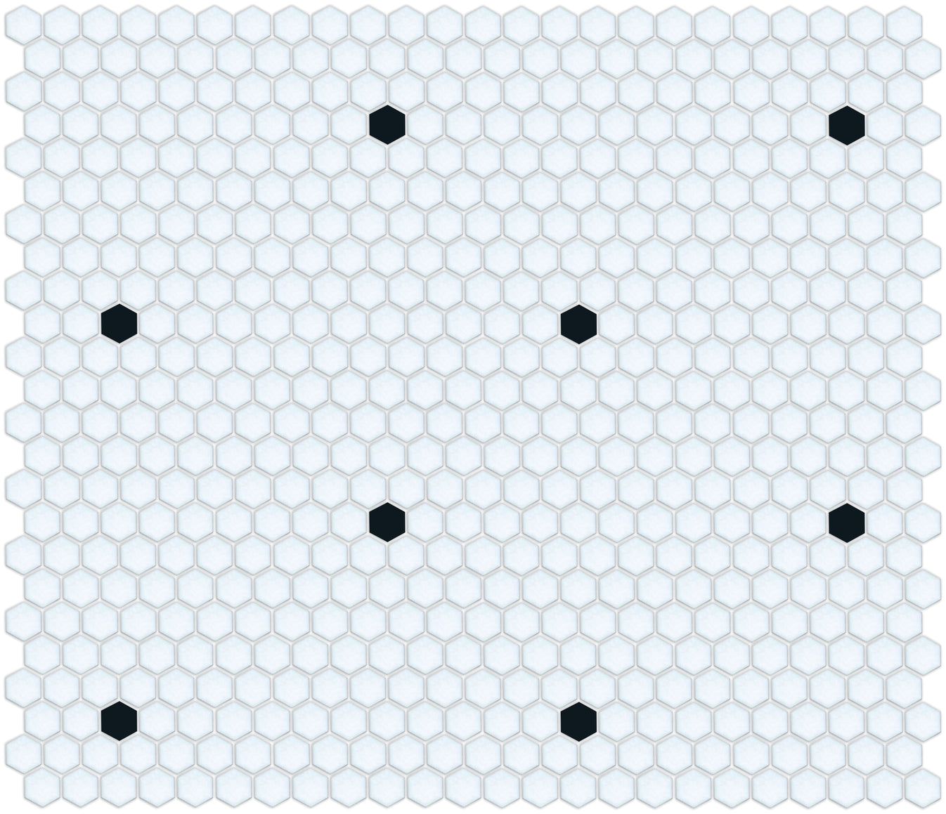 Hexagon Dot Mosaic Tile | Dots Pinnacle Hexagon Pattern