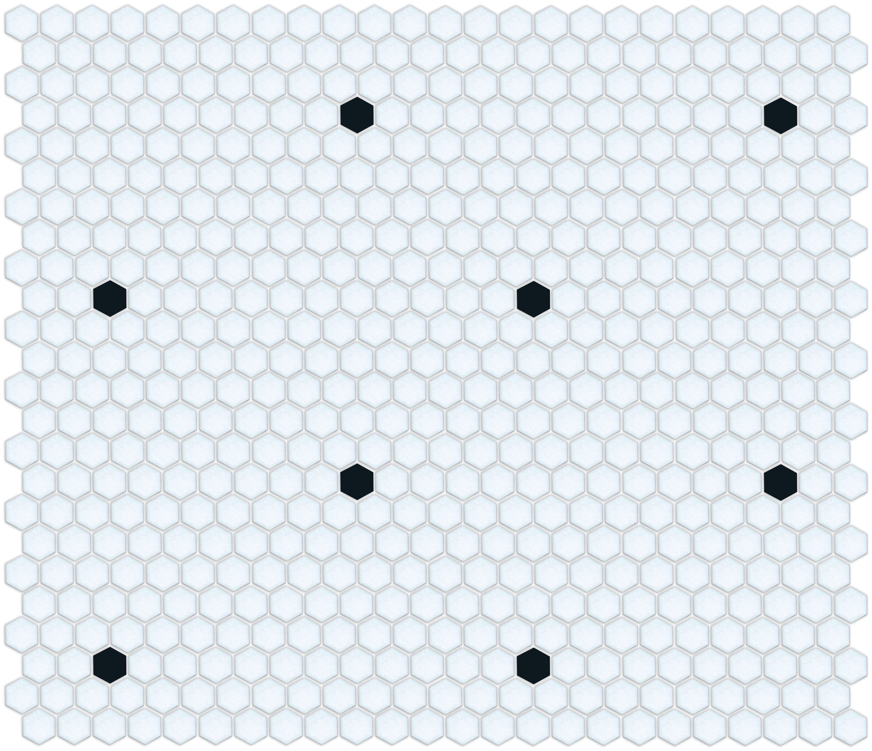 Hexagon Dot Mosaic Tile | Dots Pinnacle Hexagon Pattern