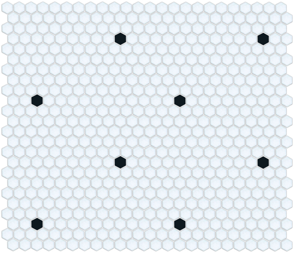 Timeless Dots Hexagon Tile Pattern | Pinnacle Designs