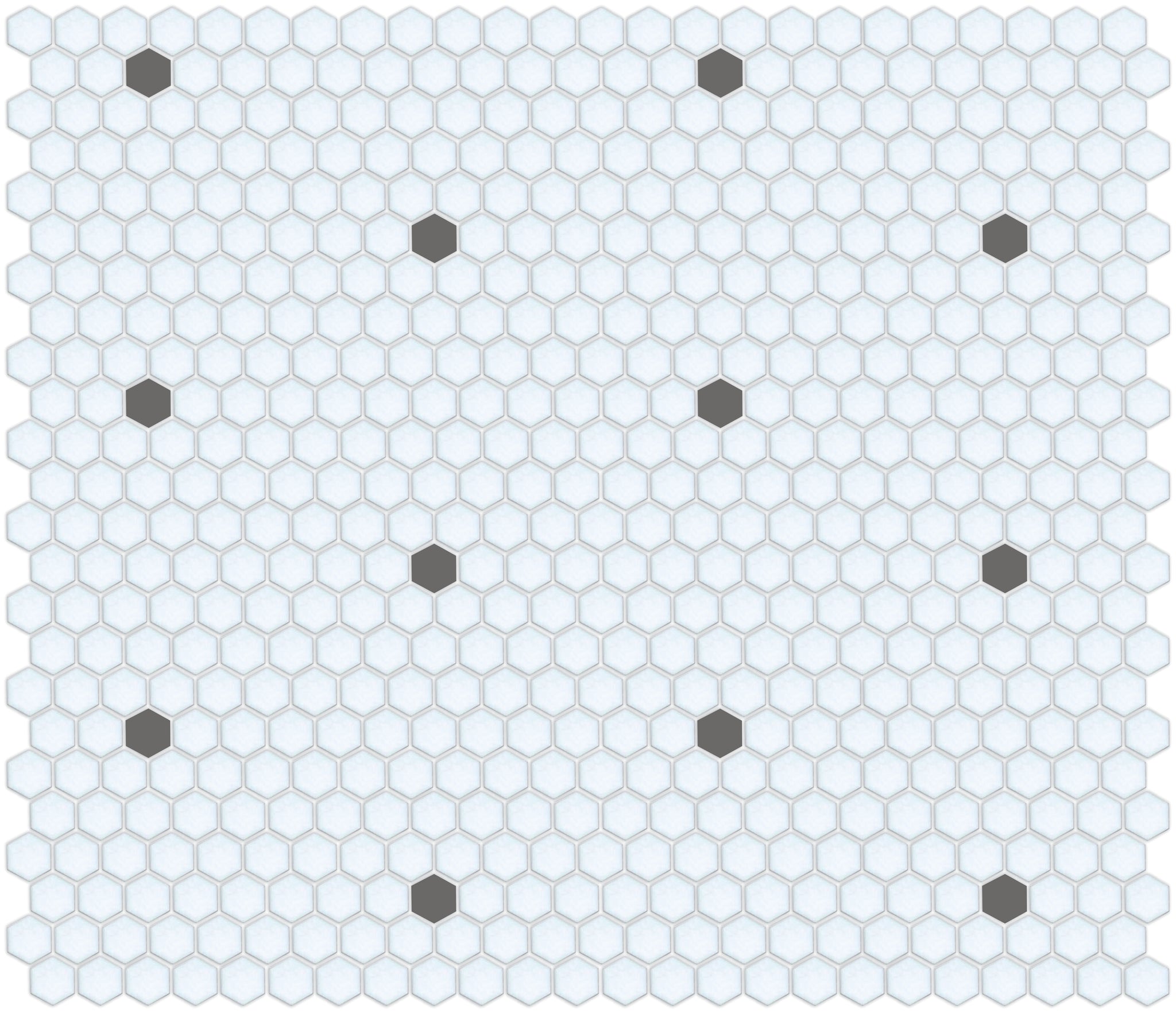 Hexagon Dot Mosaic Tile | Dots Pinnacle Hexagon Pattern