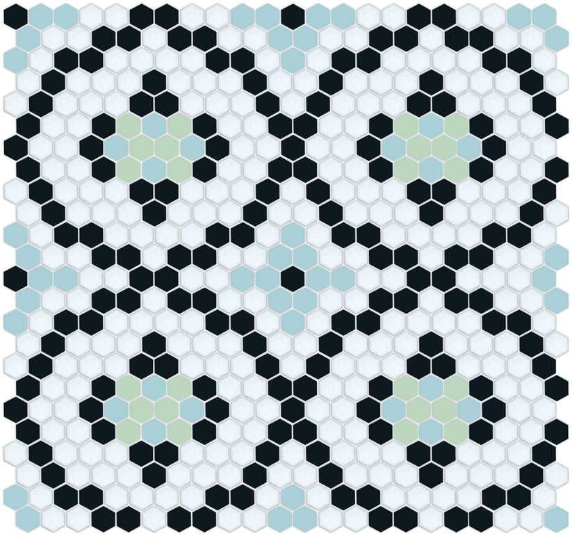 Chateau Hexagon Tile Pattern | Classic Mosaic Design