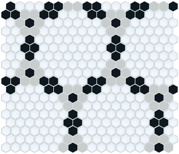 Round and Round Hexagon Tile | Pinnacle Pattern Mosaic