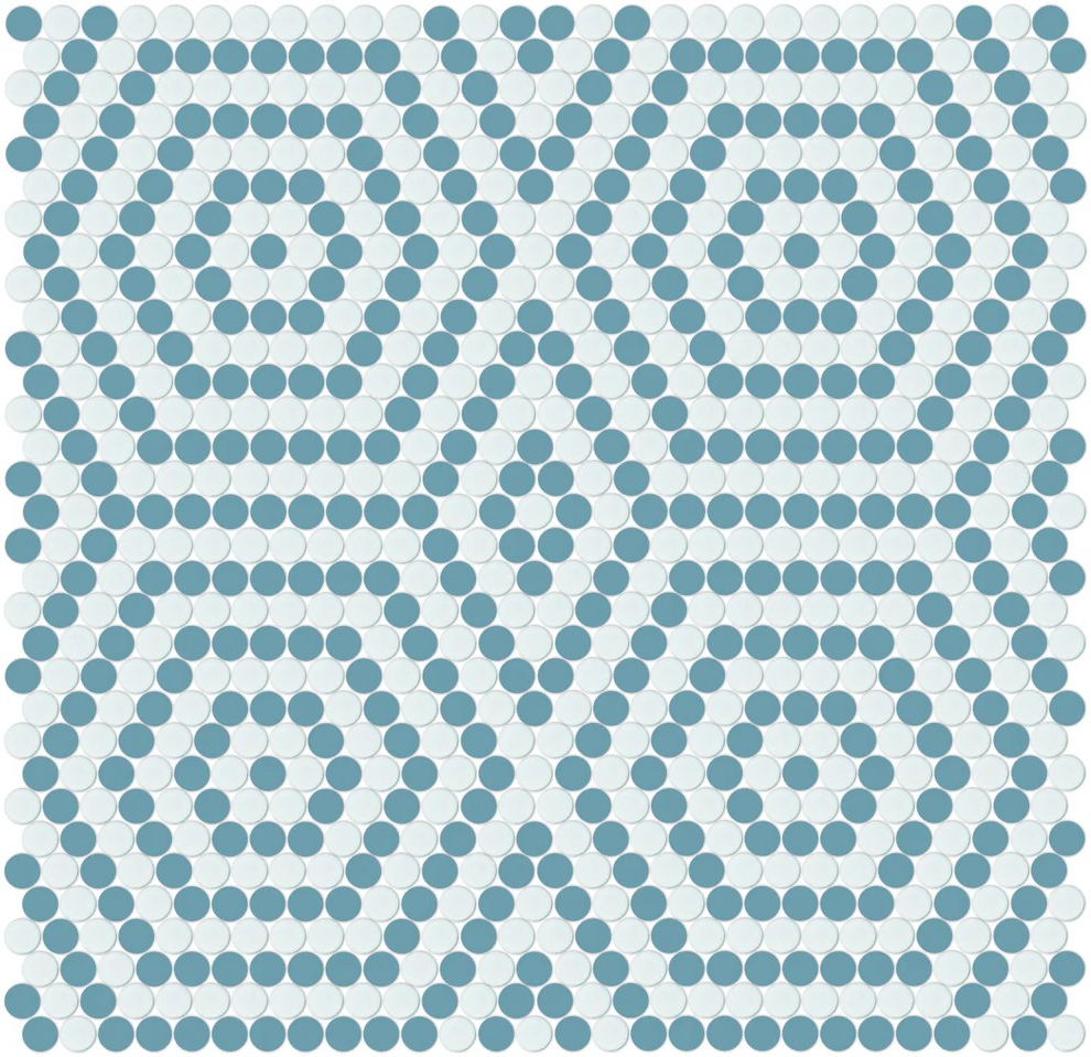 Bullseye Penny Round Tile | Beautiful Round Patterns
