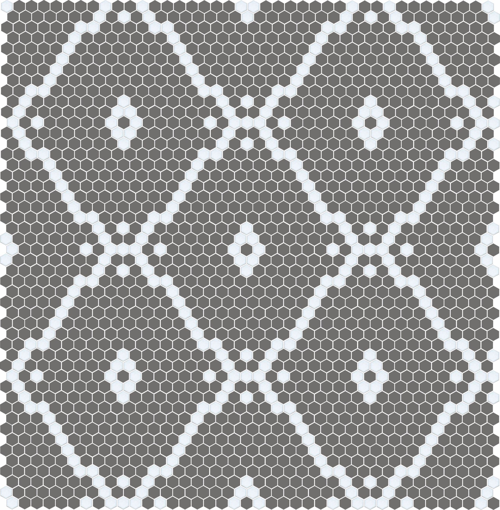 Blackout Modage Hexagon Mosaic Tile | Dark Patterns