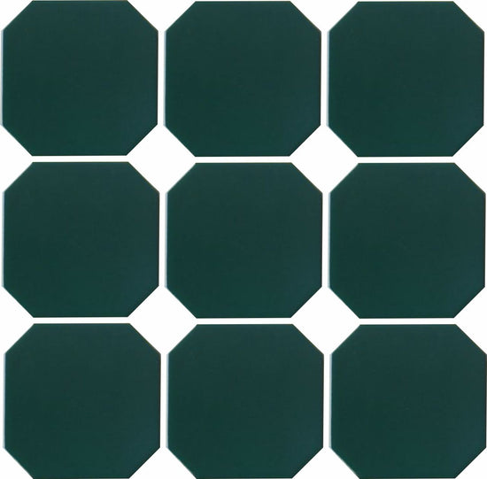 Retro 4″×4″ Porcelain Octagon Tile – Glazed Mosaic Pattern