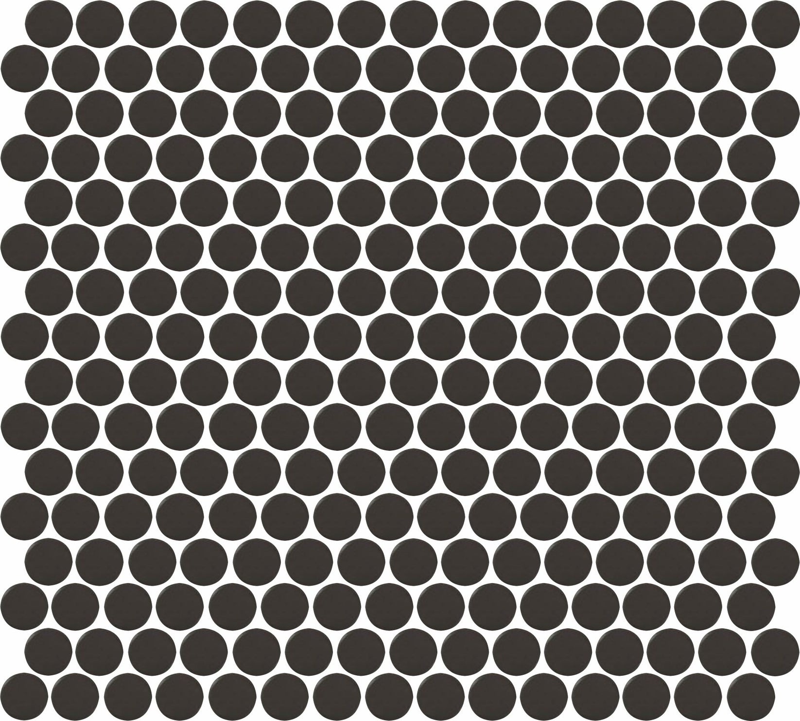Lyric Modern Mosaic Penny Tiles | Porcelain Mesh Sheet